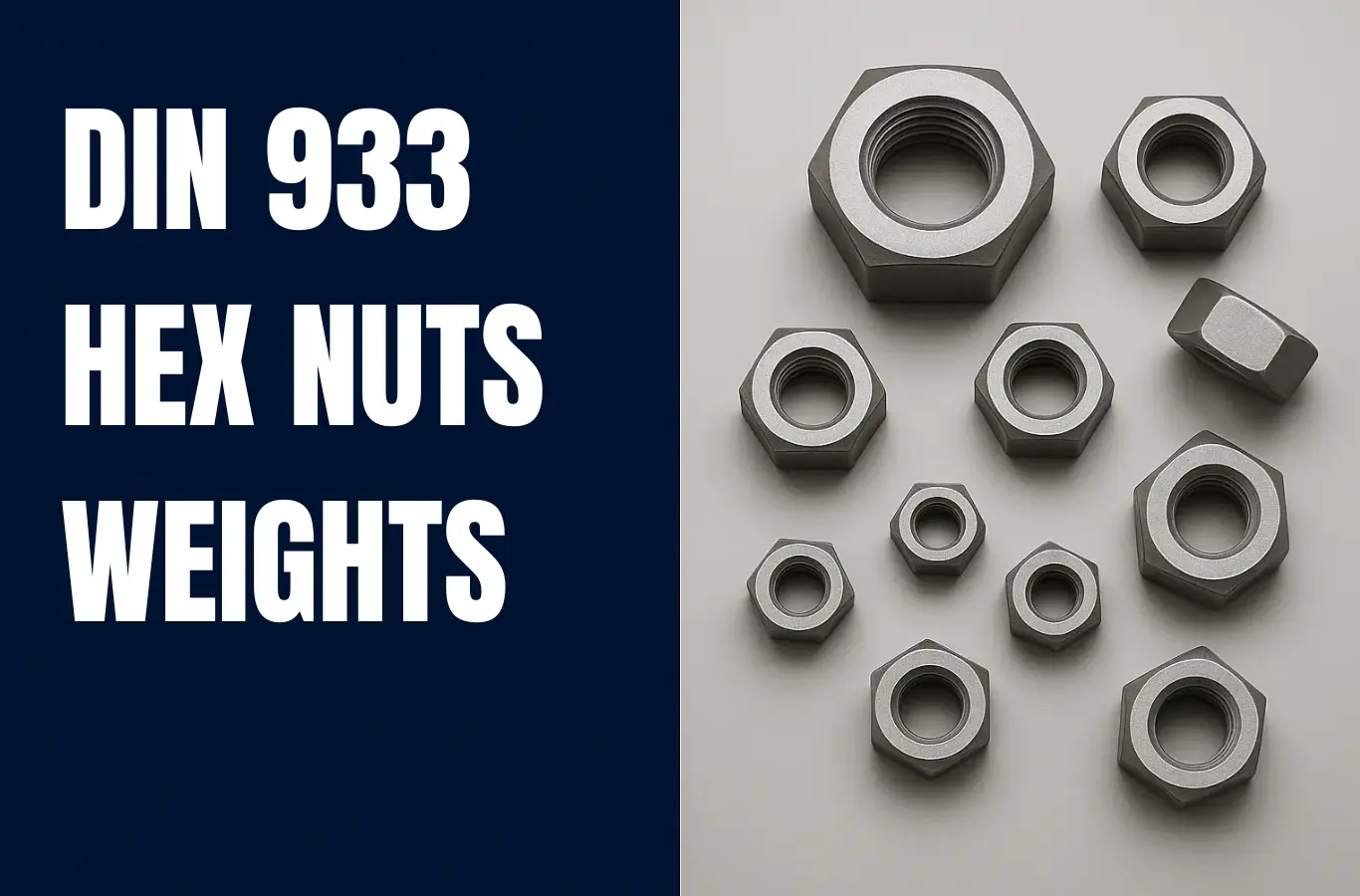 DIN 934 Hex Nuts Weight Chart